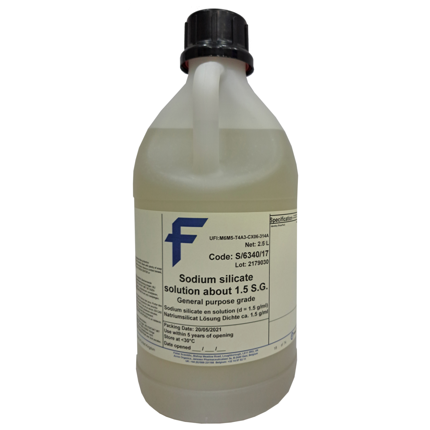 Sodium silicate | Thermo Fisher | Giá Tốt